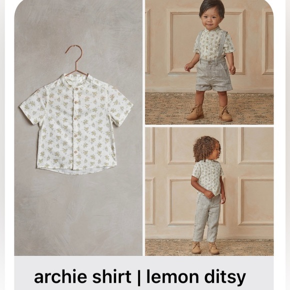 Noralee | Shirts & Tops | Noralee Archie Shirt Lemon Ditsy | Poshmark
